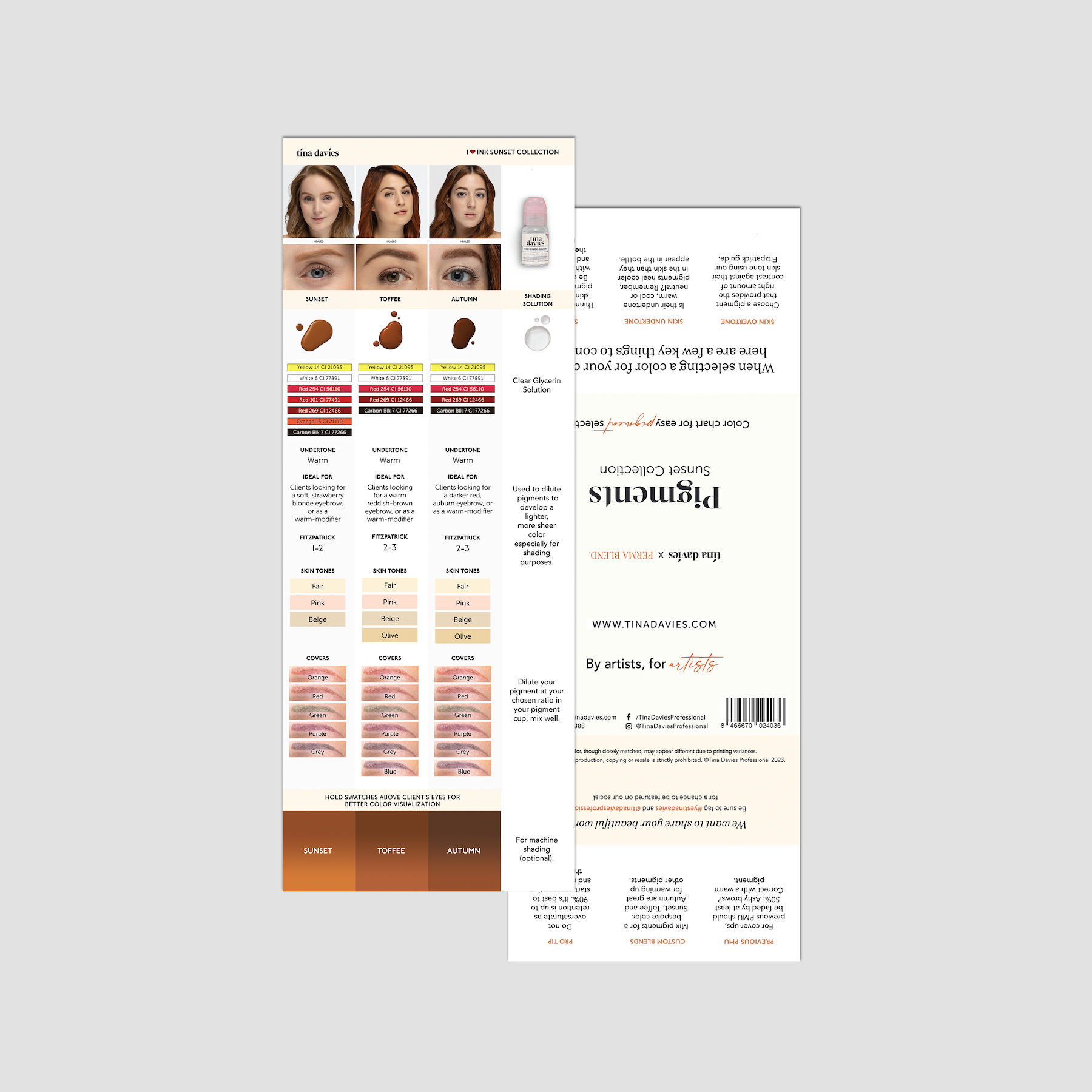 Sunset Collection Color Chart – Tina Davies UK - VAT # 229884558